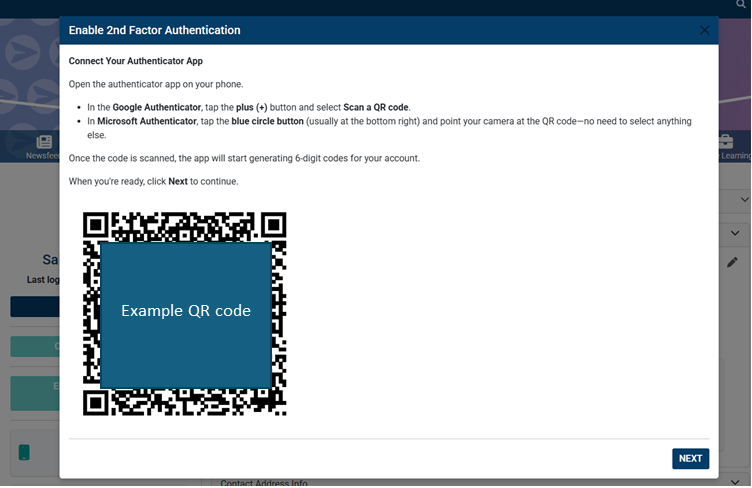 Setting up 2FA (2 Factor Authentication)